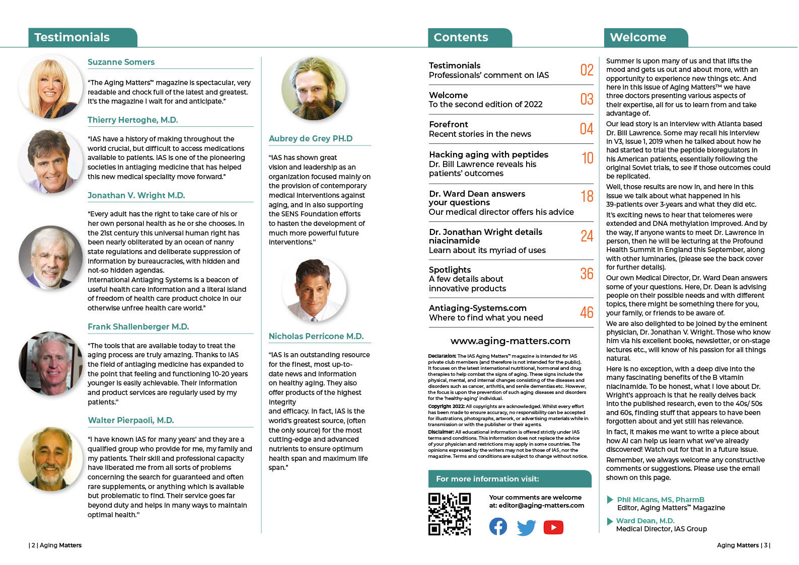 Aging Matters Magazine | Antiaging Systems